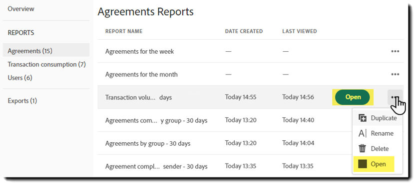 Edit an existing Report chart